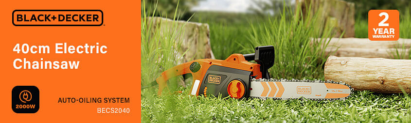 Black and Decker BECS2040 Electric Chainsaw 400mm Chainsaws