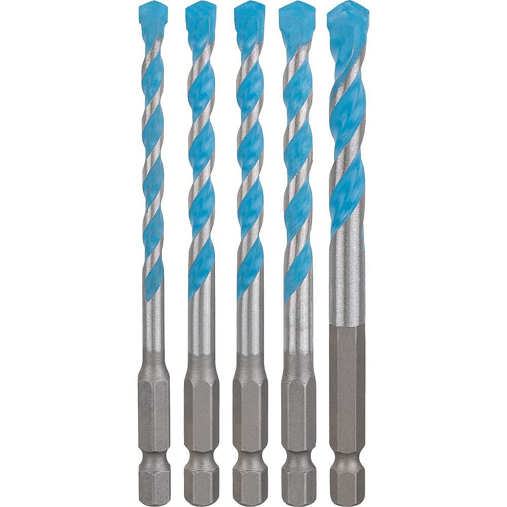 Bosch Expert 5 Piece HEX 9 Multi Construction Drill Bit Set Multi Material Drill Bits
