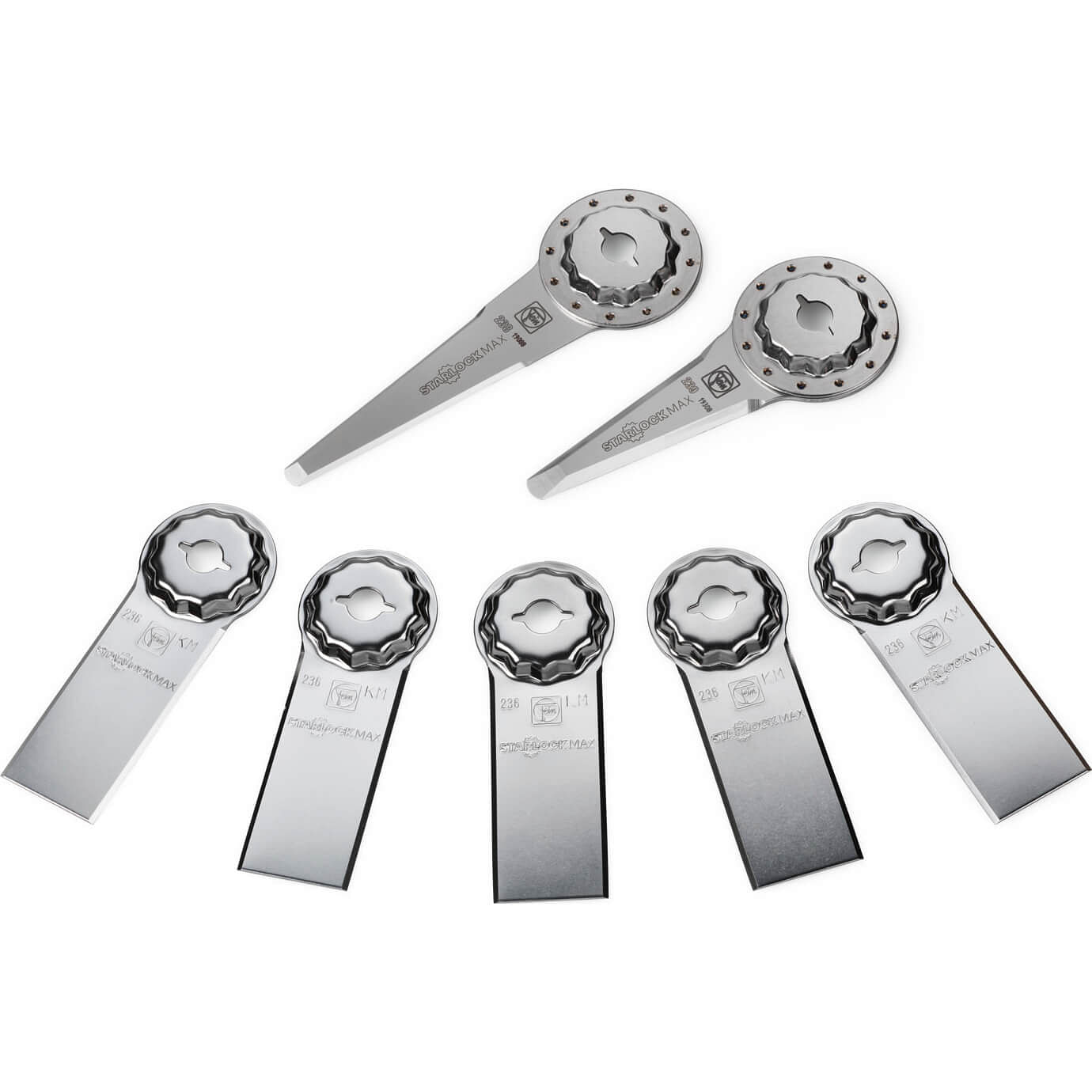 Fein 7 Piece Starlock Max Oscillating Multi Tool Grout Removal Professional Set OMT Grout Blades