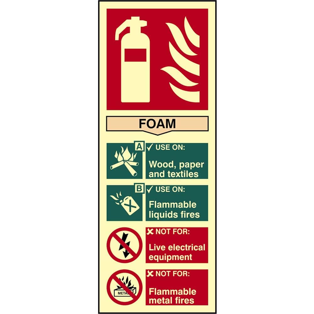Fire Extinguisher Sign Printable Foam Fire Extinguisher Sign | FS1940