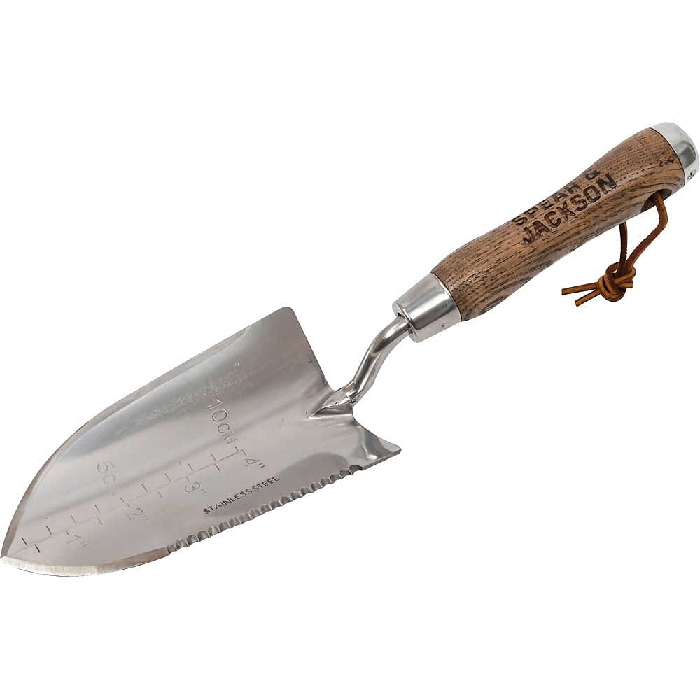 Spear and Jackson Versatility Stainless Steel Serrated Edge Garden Trowel Garden Hand Trowels